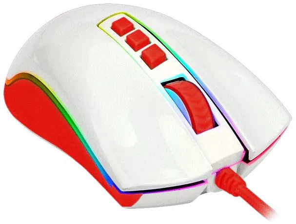 Mouse Gaming Redragon Cobra RGB White-Red M711C - cel.ro