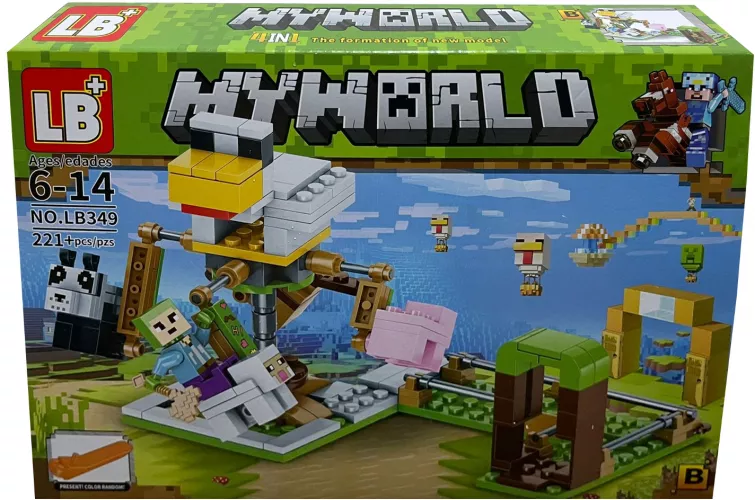 Set de constructie Minecraft cu efecte luminoase si parti mobile 221 ...