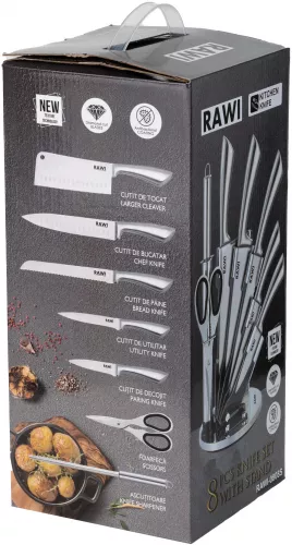 Set 7 cutite cu suport RAWI-0808S RAWI-0808S - cel.ro