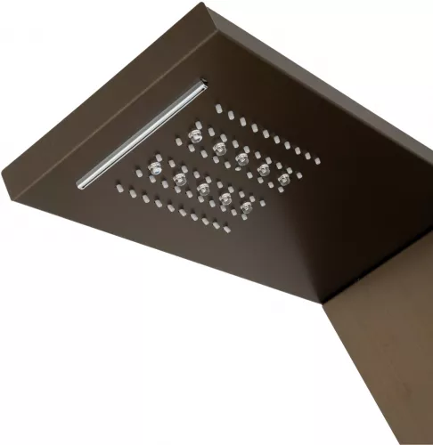 Panou de dus cu hidromasaj TRENDY&rsquo S inox 5 functii digital cu led ...