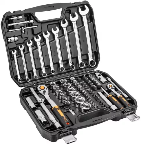 Trusa scule 1/4 si 1/2 82 piese NEO TXN10058 - cel.ro