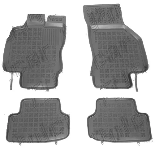 Set covorase auto din cauciuc Seat Leon 5f 11.2012- negru presuri tip tavita - cel.ro