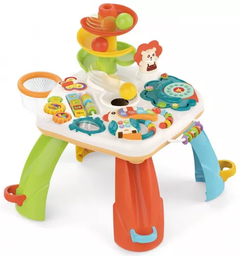 Masuta de joaca pentru bebelusi cu turn si bile colorate Activity Table ...