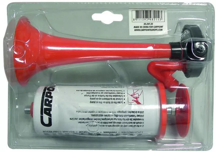 Claxon goarna aer cu actionare manuala 1 ton claxon fotbal sirena ...
