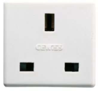 Priza standard UK 2 module priza Anglia 13A 2P+E SY/AL GW20208 Gewiss