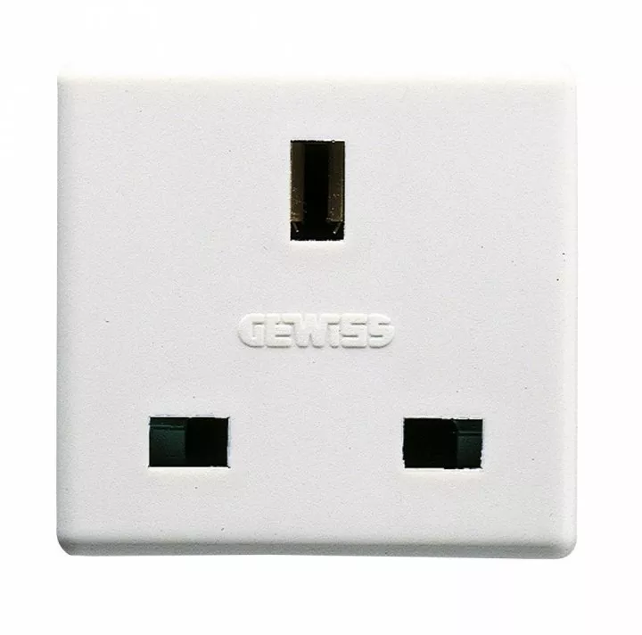 Priza standard UK 2 module priza Anglia 13A 2P+E SY/AL GW20208 Gewiss