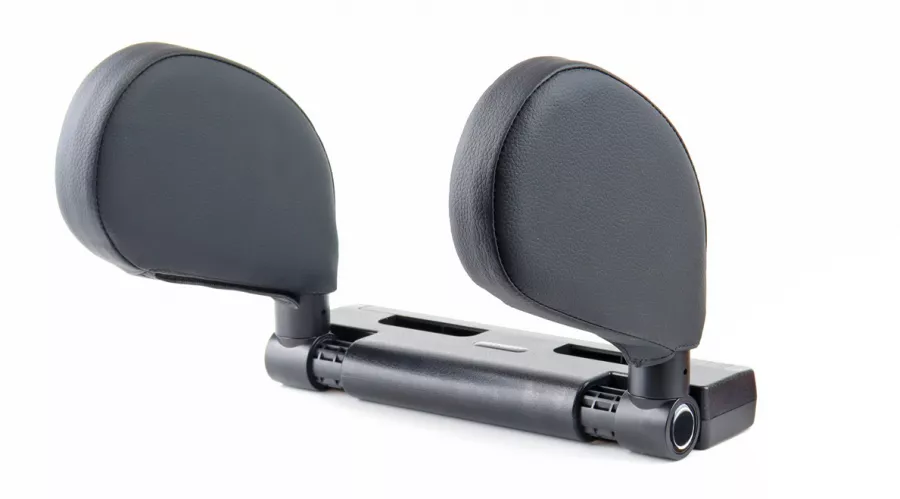 Tetiera ergonomica auto pentru cap si gat piele ecologica neagra fixare ...