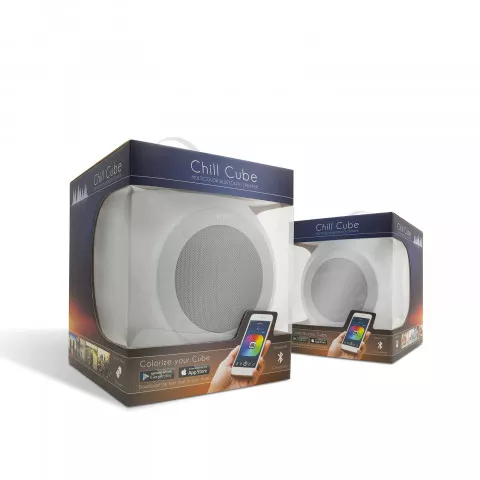 Boxa/Difuzor portabil Chill Cube fara fir Bluetooth® 4.0 cu iluminare ...