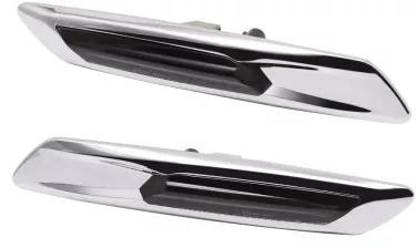 Set 2 Semnalizari Cromate Aripa LED Dinamice secventiale cu sticla ...