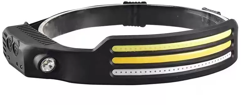 Lanterna Cap cu Senzor MRG M955 Reincarcabila Slim 3x Banda Led COB ...