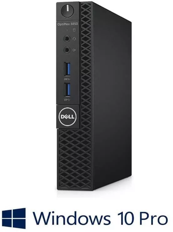 Mini PC Dell OptiPlex 3050 Quad Core i5-7400T 8GB DDR4 256GB SSD Win 10 ...