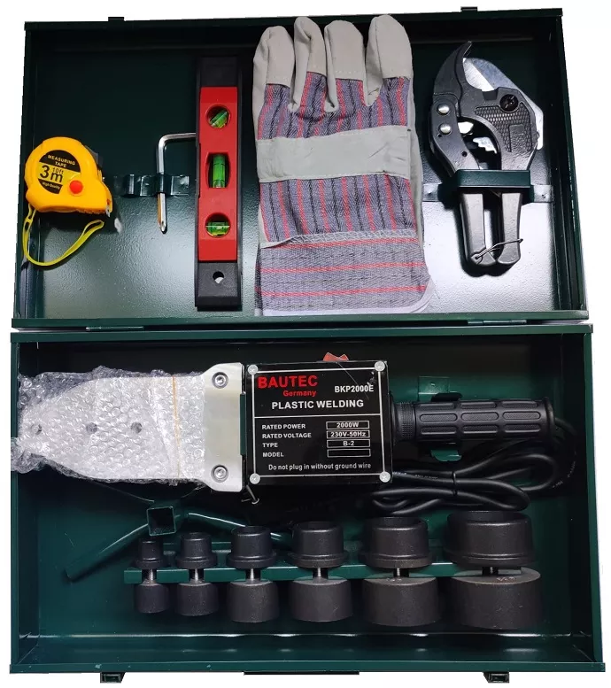 Trusa lipit PPR 2000W plita polipropilena GIDA-CRIS GC187 cu 6 bacuri GC187 - cel.ro