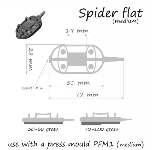 Momitor MMT Orange 60gr Method Spider Flat