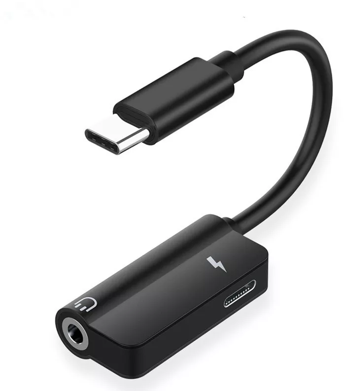 Adaptor Audio Usb TypeC la Jack MRG MDU05 USBC la Jack 3.5mm Negru 0954 ...
