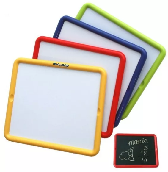 Set 4 tablite magnetice fata verso 30 x 26 cm Miniland ML97930 - cel.ro