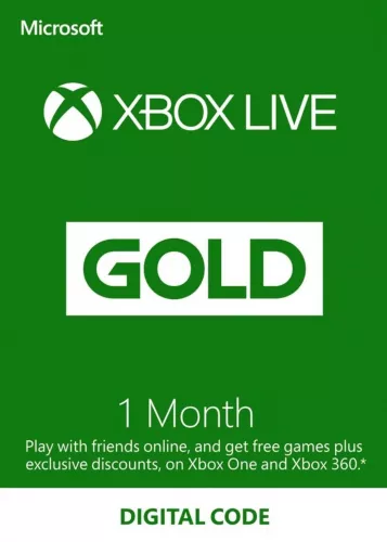 XBOX LIVE GOLD 1 Month Membership - XBOX ONE MICROSOFT Code nega ...