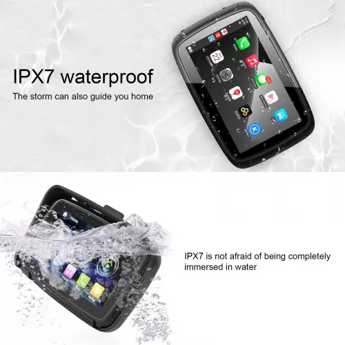 Sistem de navigatie moto Mintech C5 suporta Android Auto & Apple Carplay display 5 waterproof ...