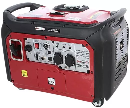 Generator pe benzina tip inverter Geotech PTGA 5000i 4 kW 4 timpi Monofazat