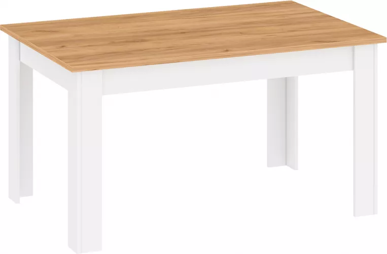 Masa dining alba stejar craft auriu Lanzette 184x86x77 cm 0000263919 ...