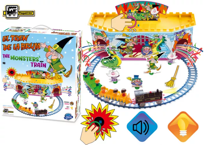 Trenulet electric Monstruleti si Vrajitoare Pequetren MGS ...