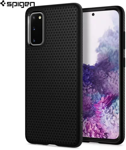 Carcasa Spigen Samsung Galaxy S20 Case Liquid Air Matte Black ACS00791 - cel.ro