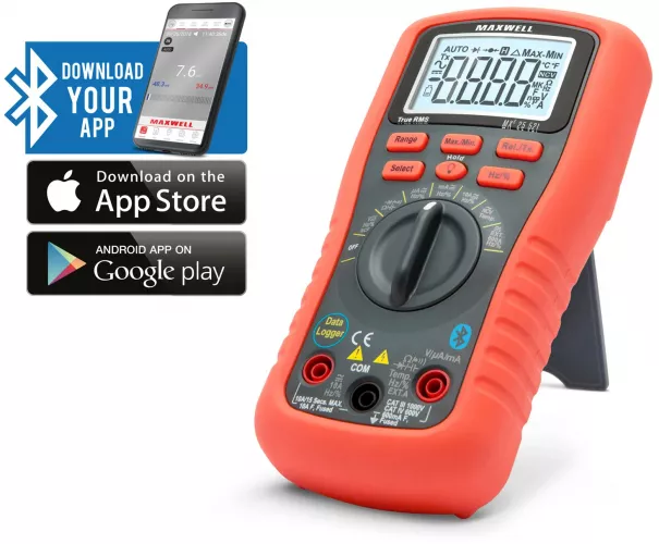 Multimetru digital Smart - Bluetooth cu iluminare LED 442_25521 - cel.ro