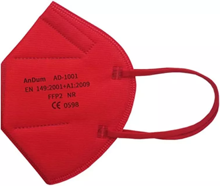 Masti FFP2 Rosu ambalate individual model AD-1001 5 straturi set 30 ...