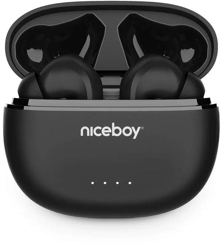Casti audio in-ear Niceboy HIVE Pins ANC 3 True Wireless Microfon IPX4 Negru - cel.ro
