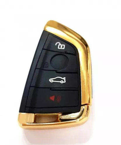 Carcasa cheie compatibil BMW smart 3+1 buton Golden/Black cb050 - cel.ro