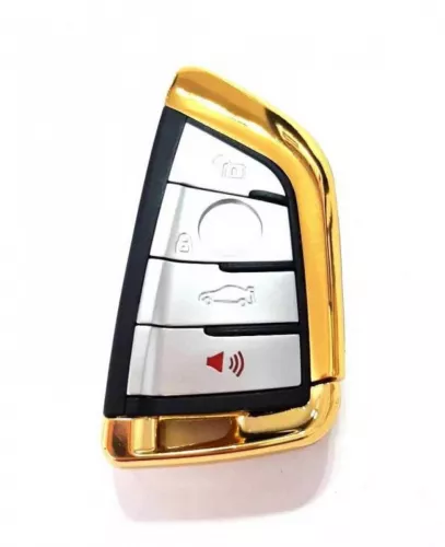 Carcasa cheie compatibil BMW smartkey 3+1 buton Golden/Silver cb043 ...