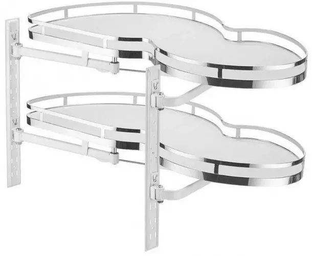 Cos Jolly carusel pentru colt dreapta corp mobilier 900 mm cromat KN-9 ...