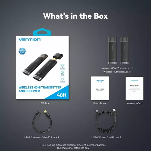 Kit Extender HDMI Wireless 1920× 108060Hz pana la 40m cu suport Plug and - cel.ro