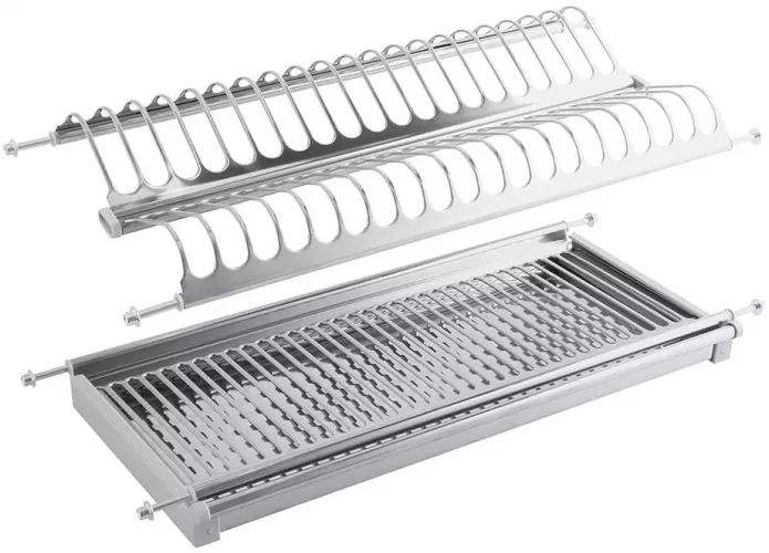 Scurgator picurator vase inox doua rafturi corp mobilier 500 mm OC ...