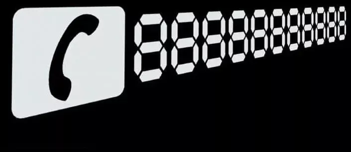 Sticker autocolant cu numar de telefon 12300158 - cel.ro