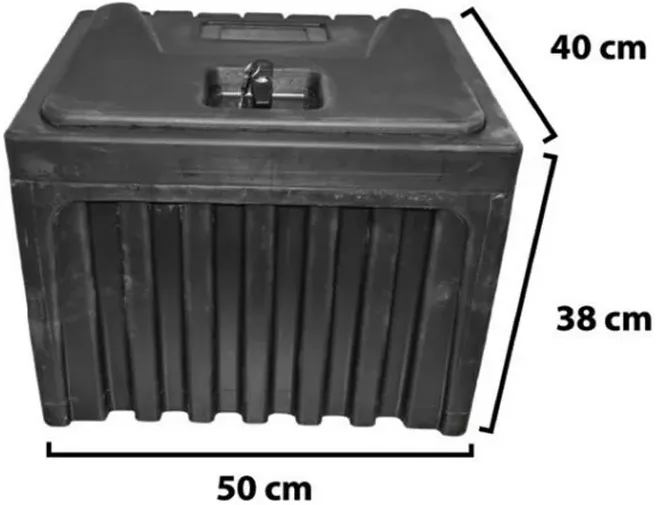 Lada pentru scule din plastic negru 380x400x500 mm CDISCK32 - cel.ro