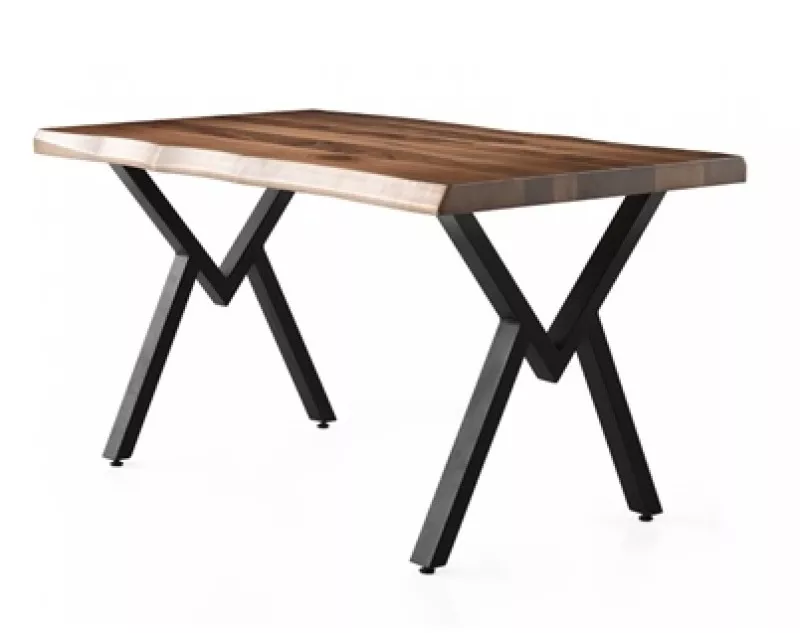 Masa living picioare metalice si blat din lemn Otto Lux Studio Casa 140 ...