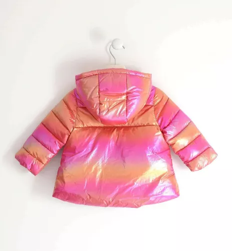 Geaca roz-portocaliu lucios pentru fete - 116 5-6 ani 2hc9_762142299 ...