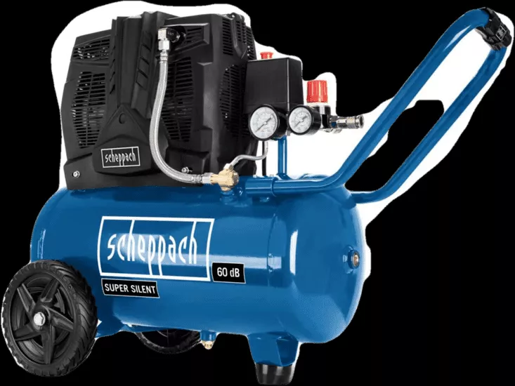 Compresor fara ulei HC25Si Super-Silent Scheppach 5906140901 1100 W 24 L 8 bari SCH5906140901