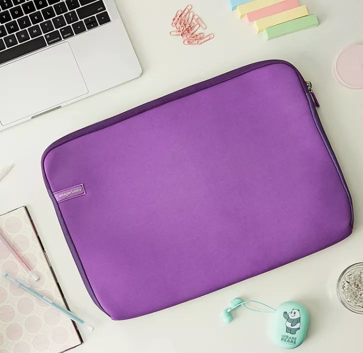 Husa pentru laptop Amazon Basics de 15 6 inchi 39 62 cm violet - la CEL.ro