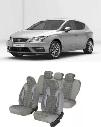 Huse scaune auto dedicate CITROEN C1 2005 - 2010 Luxury Gri Piele ...