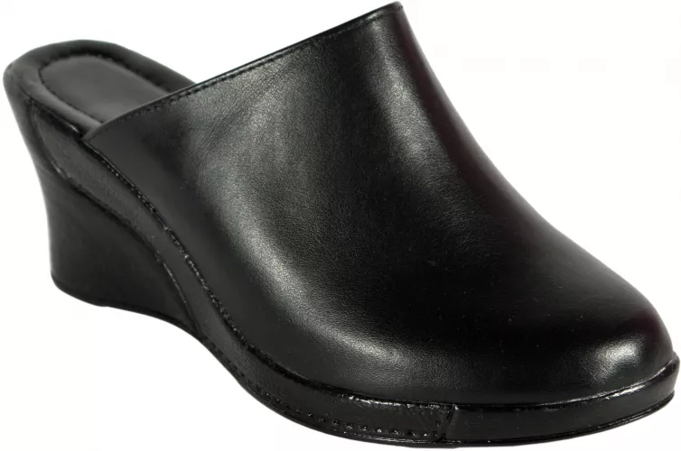 Saboti platforma negri piele naturala SBM5 35 - cel.ro