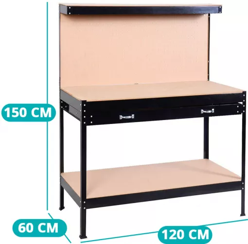 Banc de lucru pentru garaj atelier hop1000828-1 - cel.ro