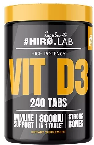 HiroLab Vitamina D3 8000IU - 240 Tablete 30gi_190954822 - cel.ro