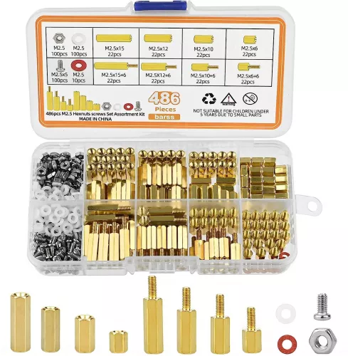Set distantiere hexagonale M2.5 mama-mama si mama-tata 486 piese din ...
