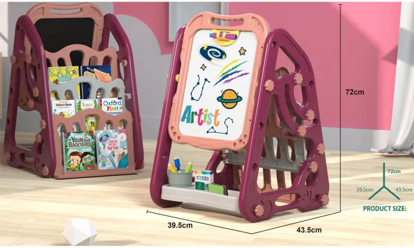 Tablita pentru scris/desen cu suport carti Artist Drawing Board roz ...