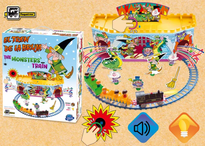 Trenulet electric Monstruleti si Vrajitoare Pequetren MGS_SE8412514020009