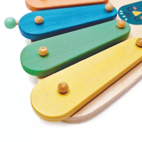 Xilofon colorat din lemn Paun Svoora BRB_Sv_14053 - cel.ro