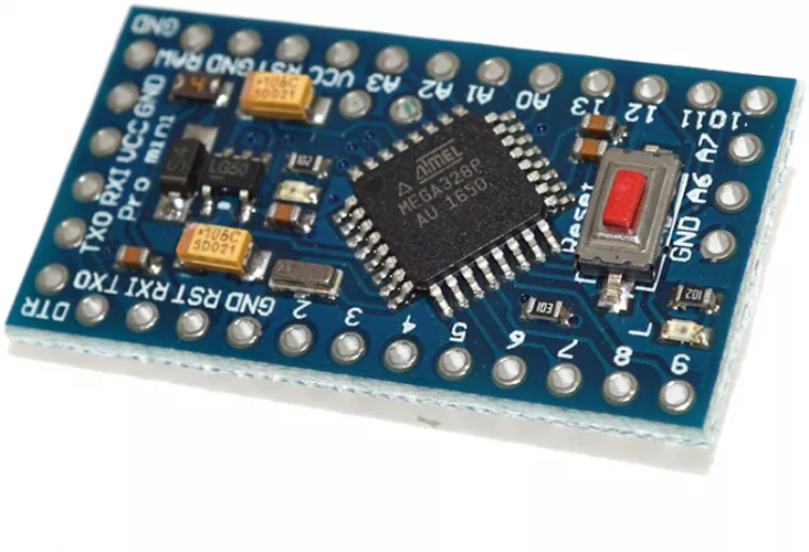 Placa microcontroler Pro Mini ATMEGA328P 5V 16MHz compatibil Arduino ...
