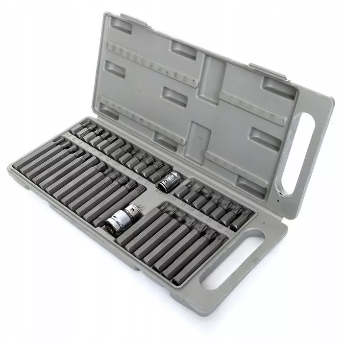Trusa Set bit torx hex spline 40 piese scurte lungi 1 2 3 8 KD10219 ...