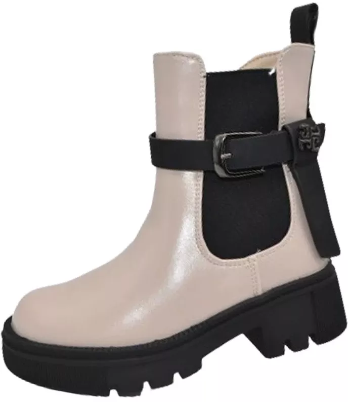 Cizme imblanite pentru fete Bessky BM3194-2C Bej BM3194-2C-32 - cel.ro